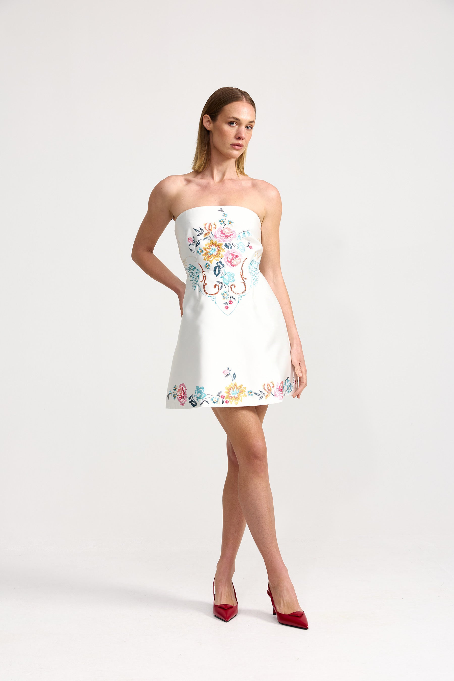 BEATRIX DRESS ANTIQUE BOUQUET – Aston Studio
