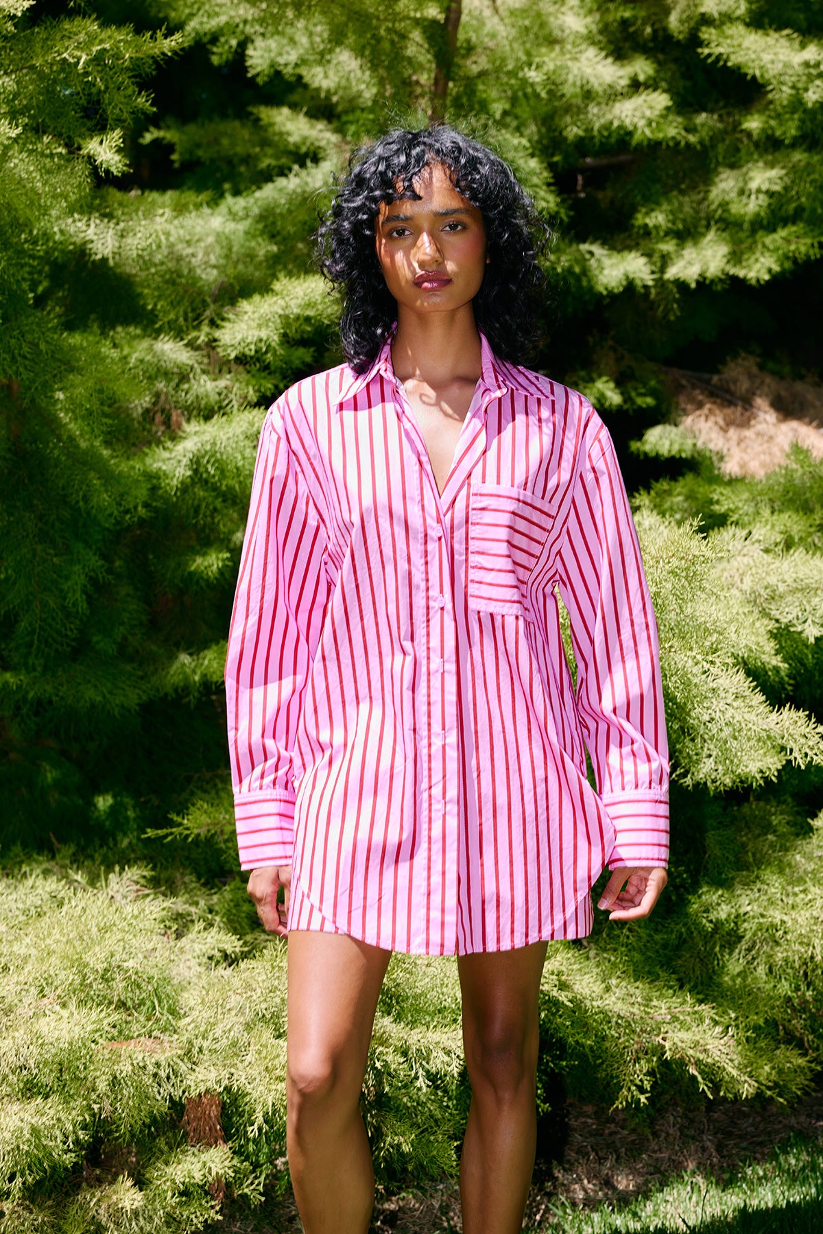 BUDDY SHIRT MAGENTA STRIPE – Aston Studio