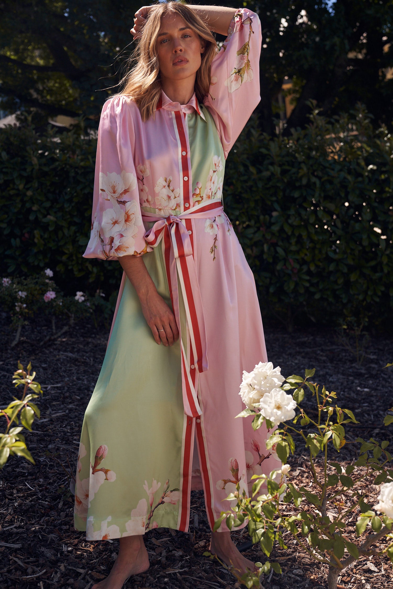 LUCILLE DRESS PARFAIT/PARADISE BLOSSOM – Aston Studio
